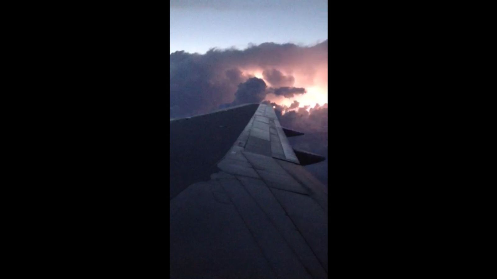 We Caught Lightning On Camera From A Plane Window And That Sounded Like ...