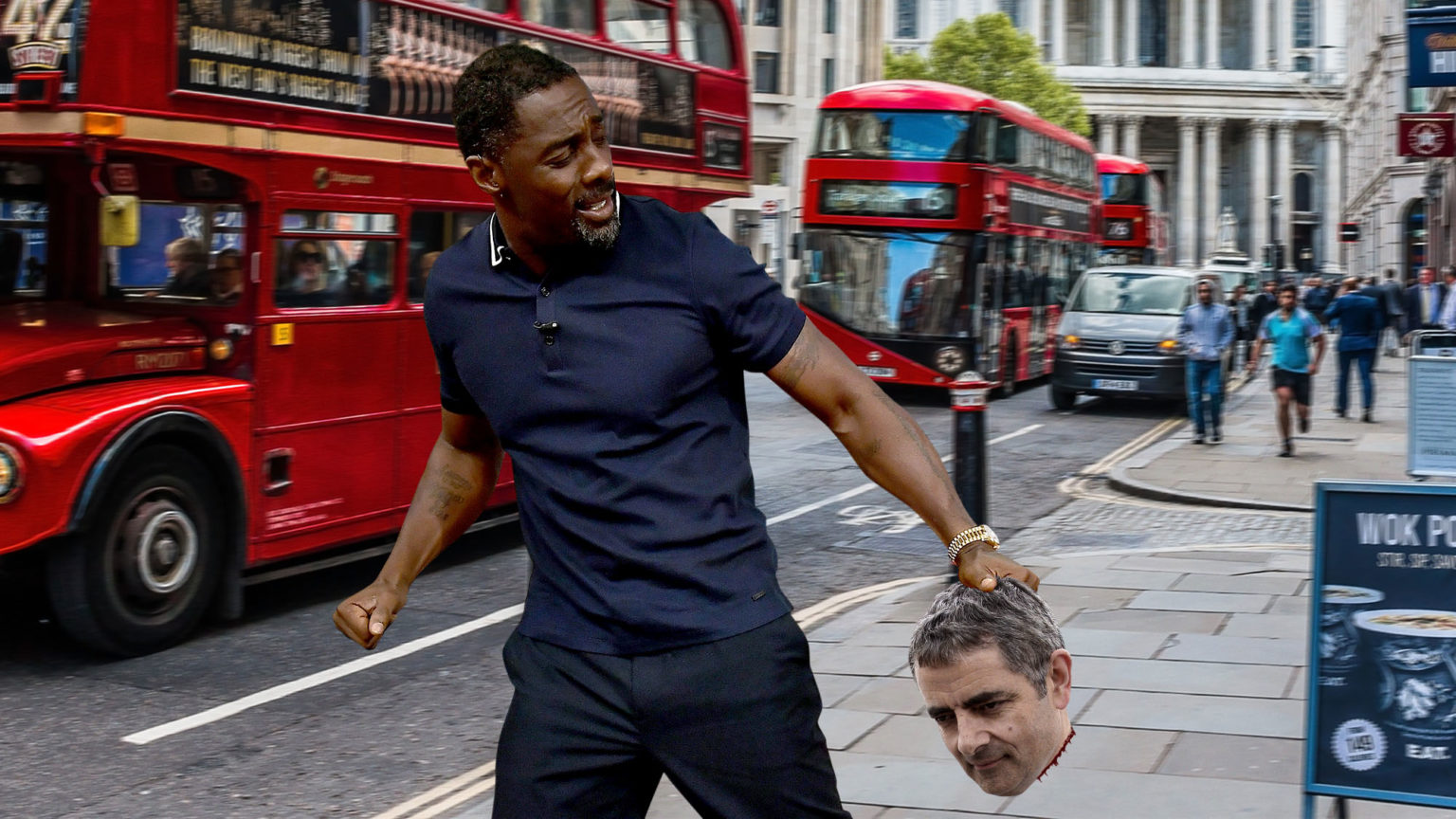 Passing The Torch: Idris Elba Is Running Through The Streets Of London ...