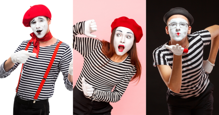 We're Not Fucking Kidding You. There Are 6 Different Mimes In The Yard.